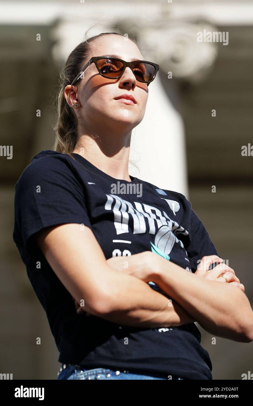 Ivana Dojki in attendance for Ticker Tape Parade for WNBA Champion New ...