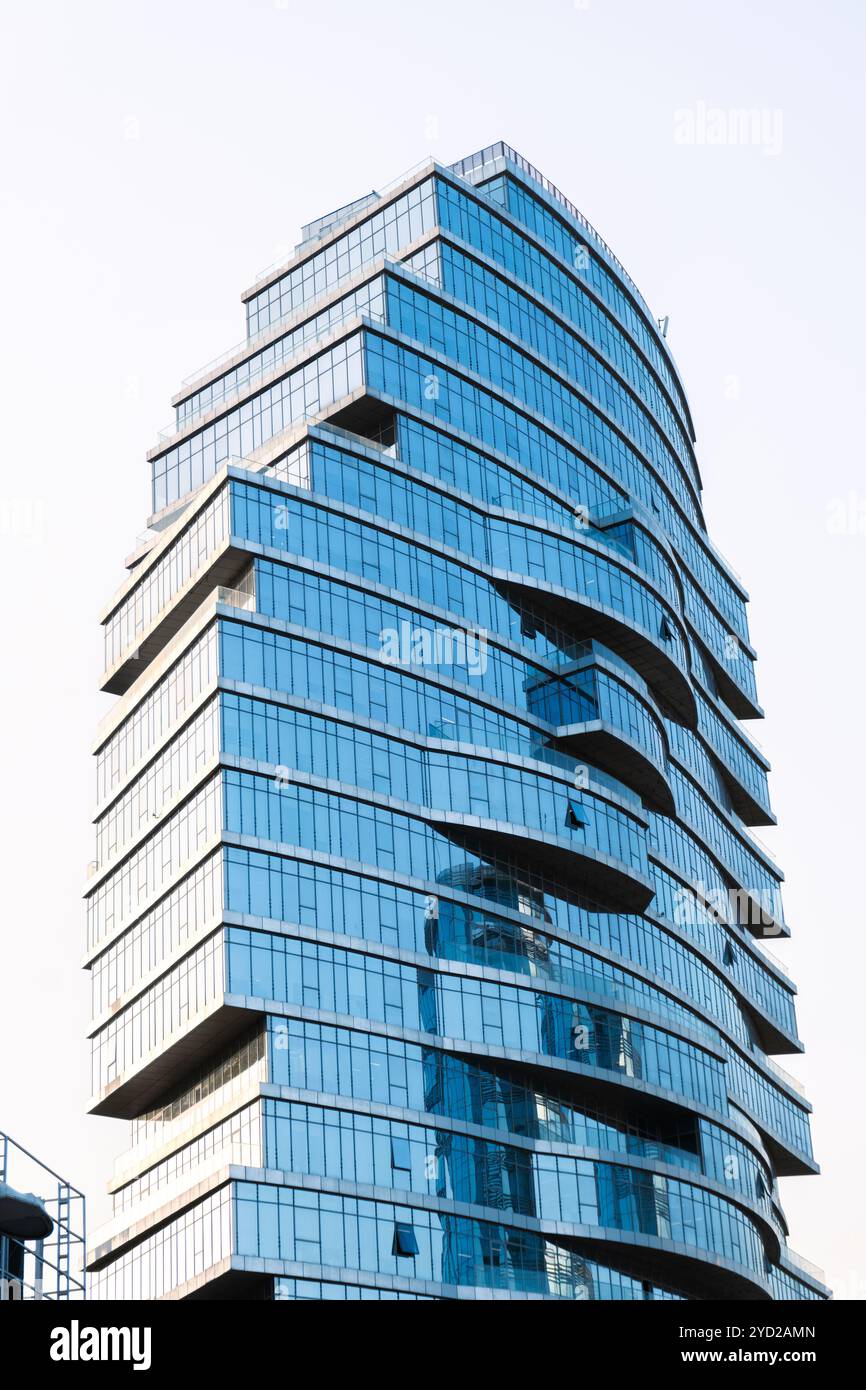Office Building, Blue Windows. Corporate Concept Stock Photo - Alamy