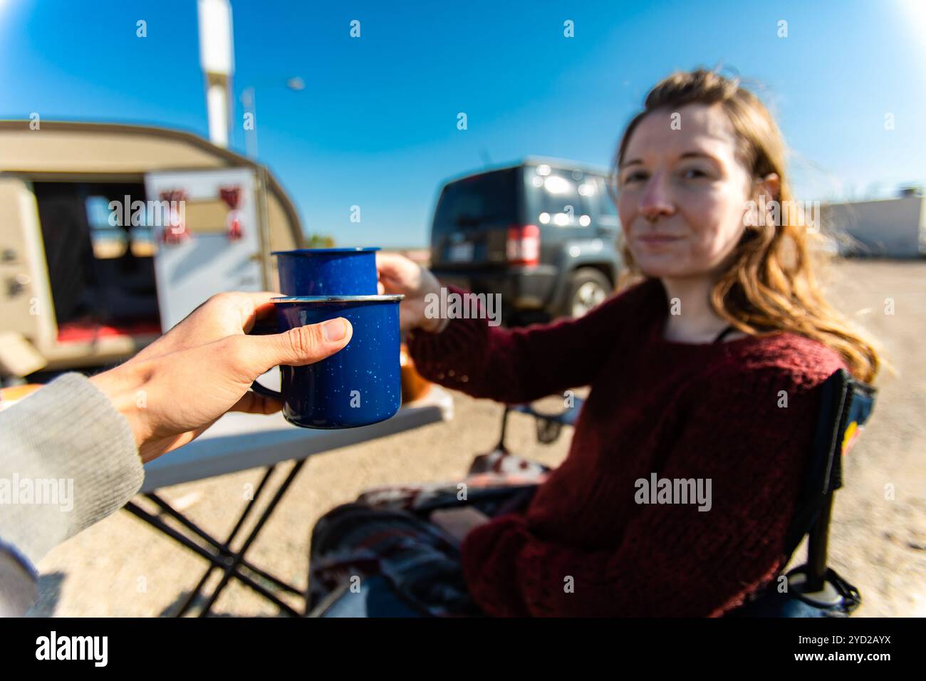 Two friends drinking tea hi-res stock photography and images - Alamy