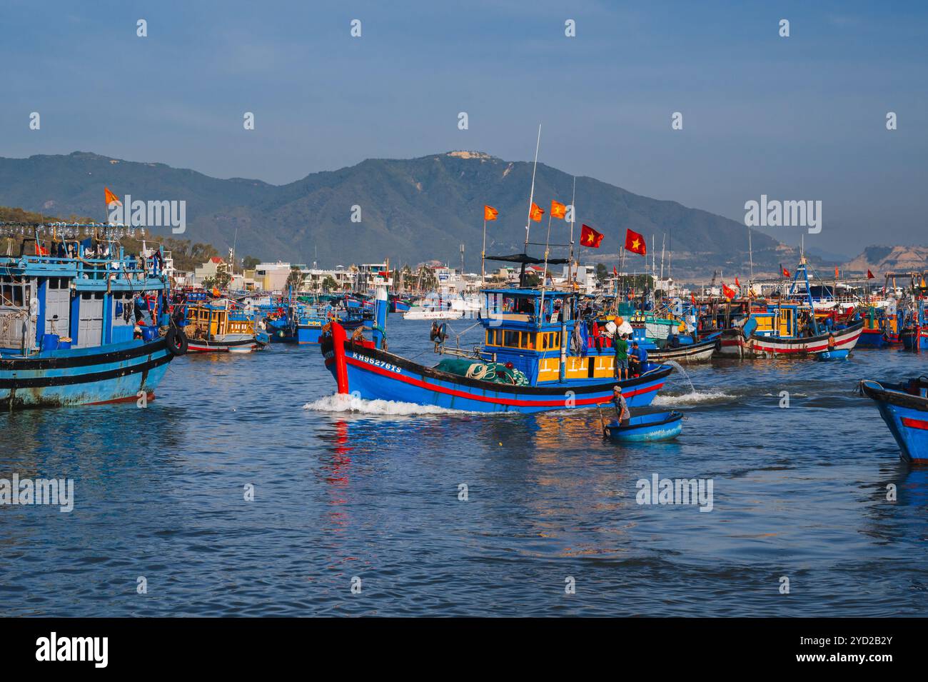 Vietnamese marine fishing ship a vessel with Vietnamese fishermen at ...