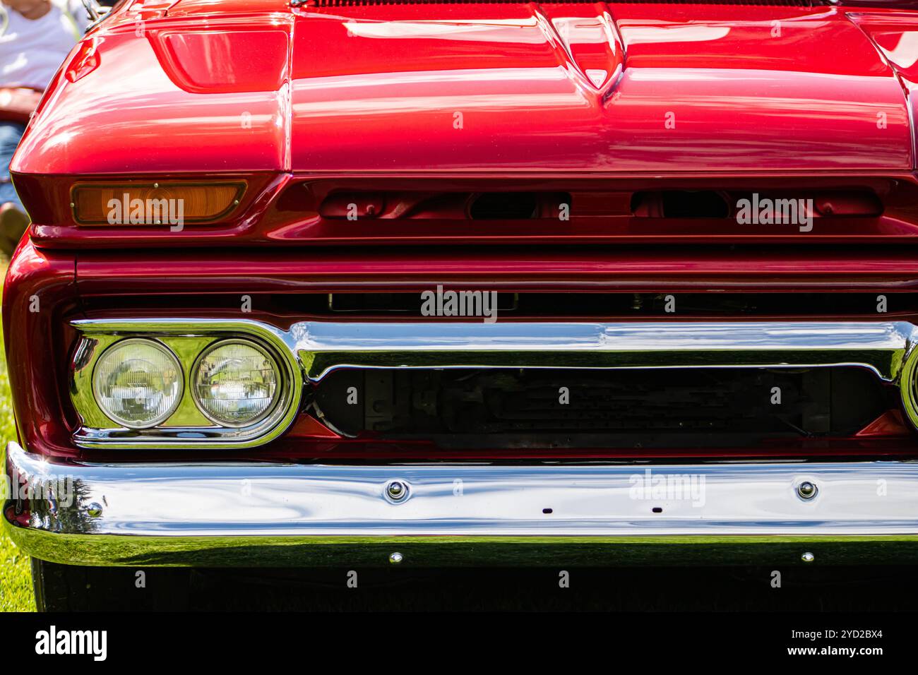 Old American classic car half front side Stock Photo - Alamy