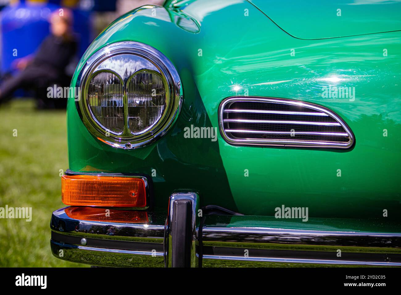 Old American classic car half front side Stock Photo - Alamy