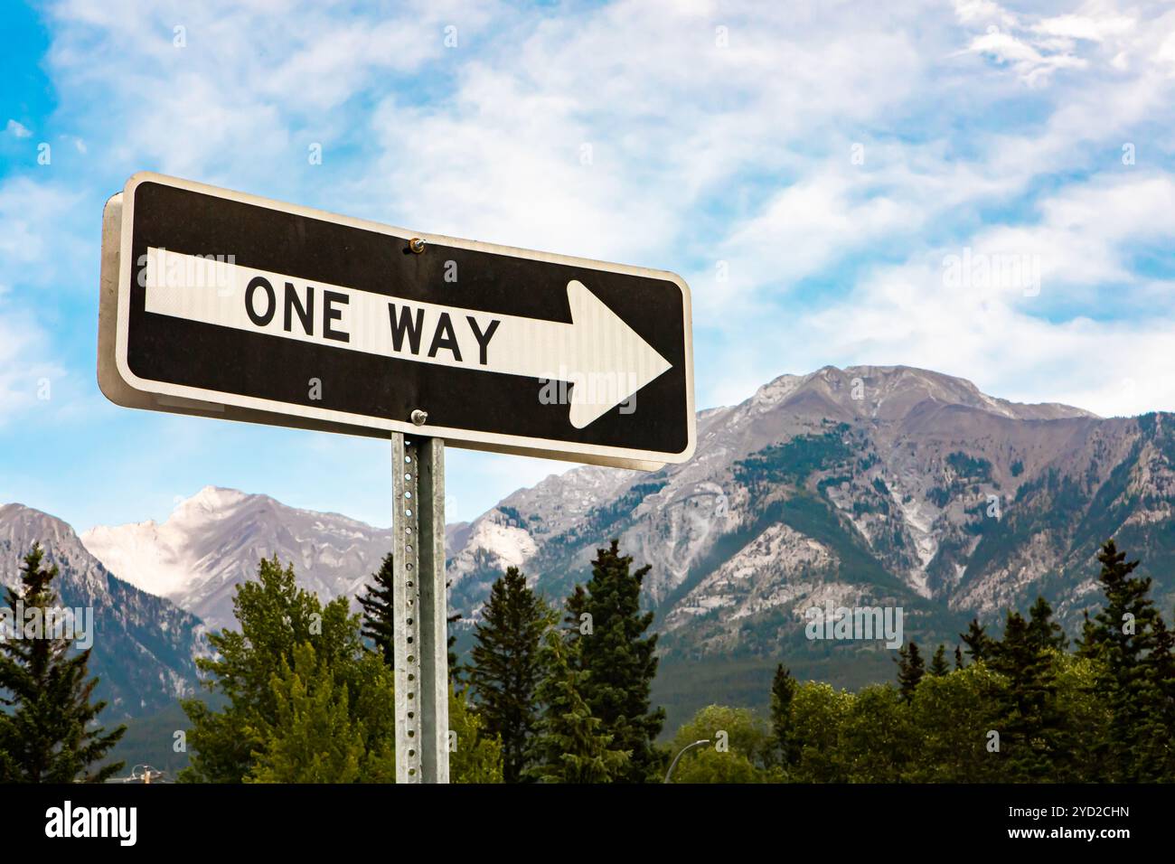 Canadian Information road signs Stock Photo - Alamy
