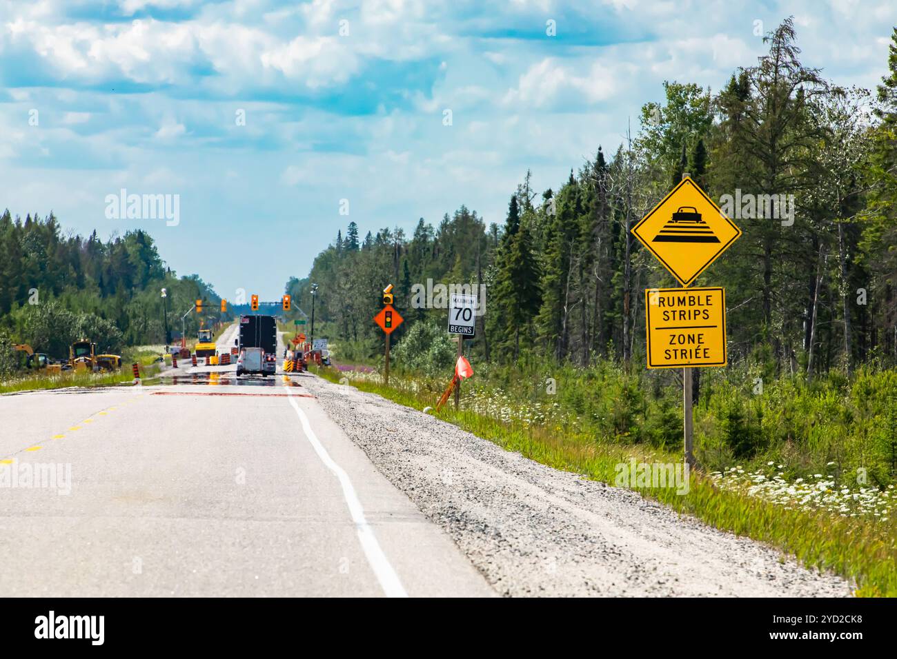 American road signs hi-res stock photography and images - Alamy
