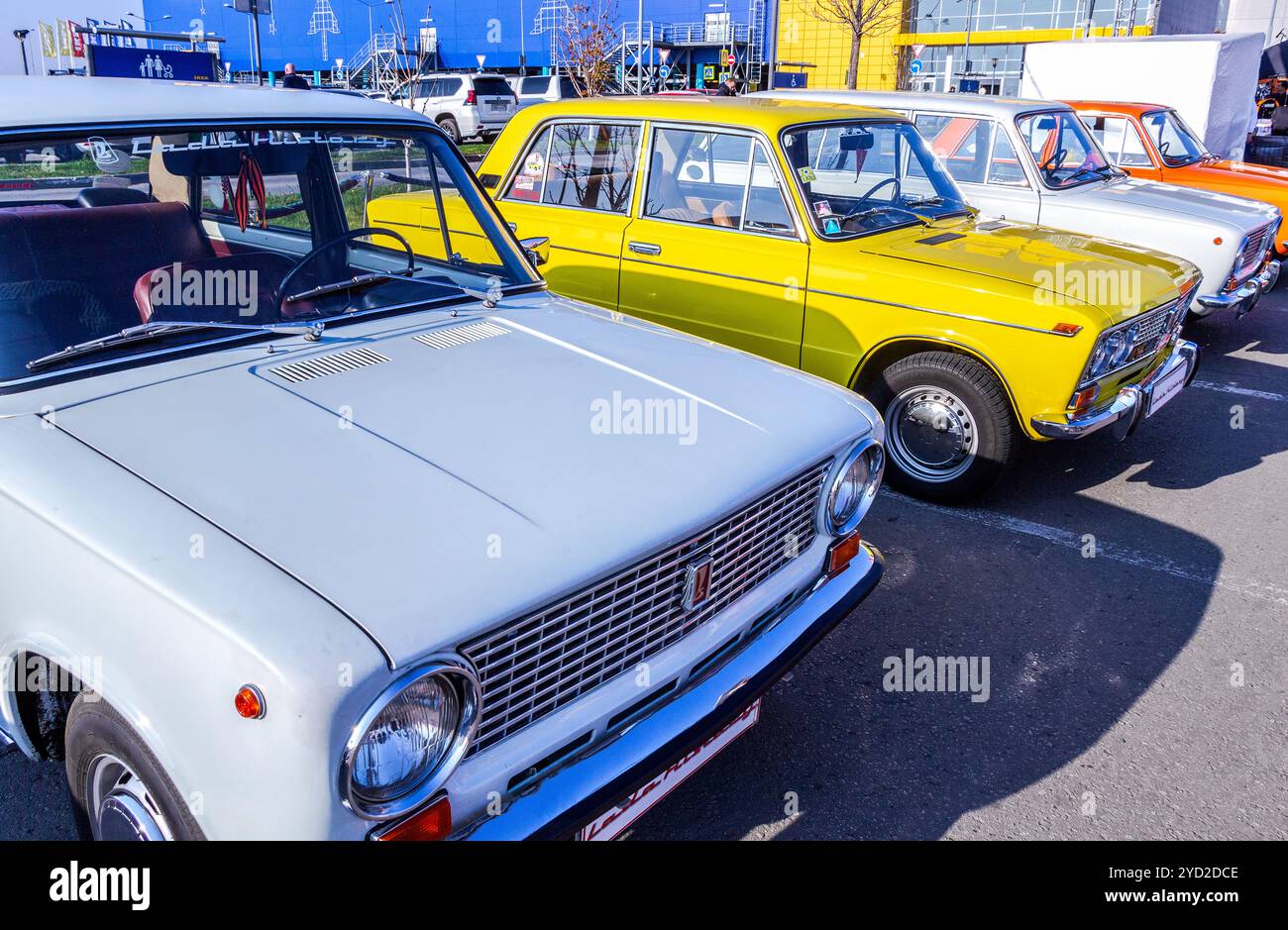 Soviet retro automobiles Lada Stock Photo - Alamy