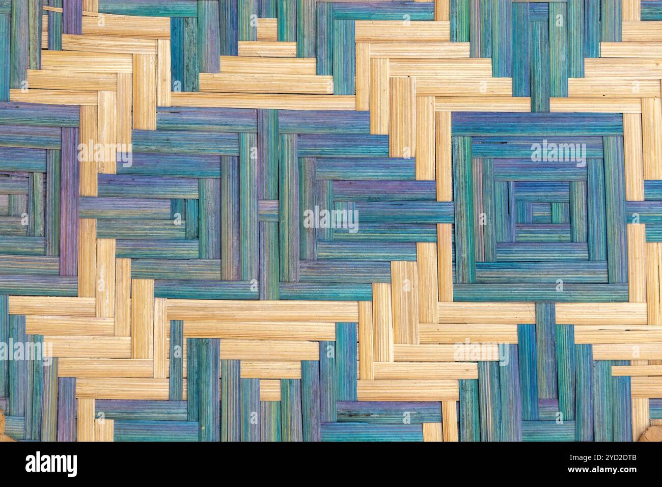 Colorful weaving of handmade bamboo wicker fan as background Stock ...