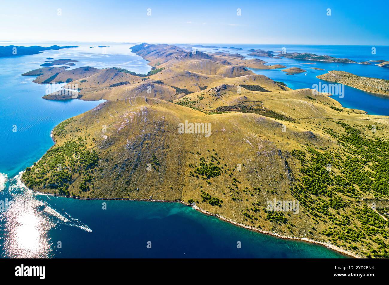 Kornati. Amazing island archipelago landscape of Kornati national park ...