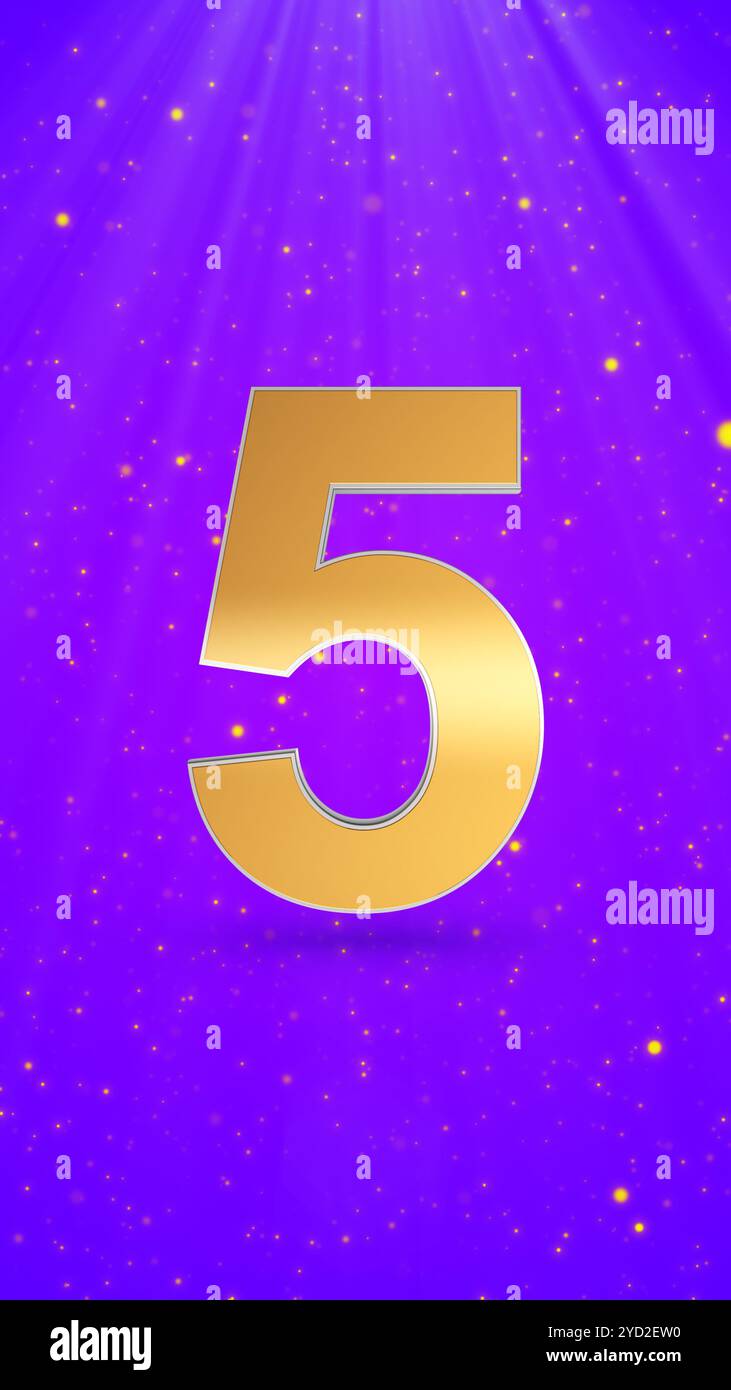 Number five glitter on hi-res stock photography and images - Alamy
