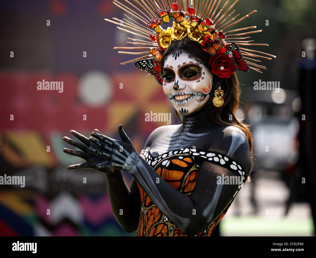 La Catrina Calavera / Dias de los Muertos Kuenstlerin, MEX, Formel 1 ...