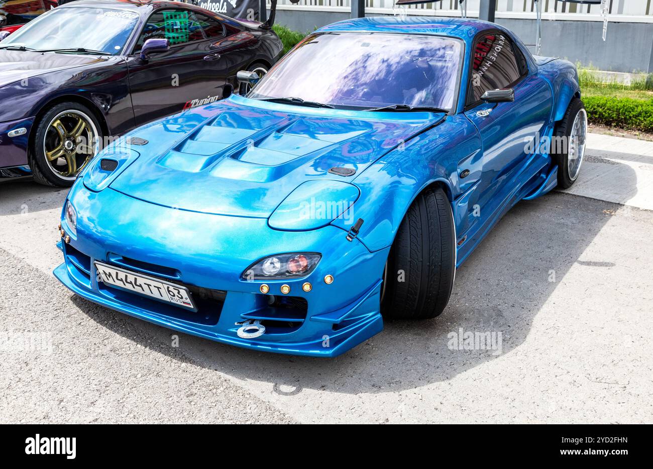 Vehicle Mazda RX-7 parked up at the city street Stock Photo - Alamy