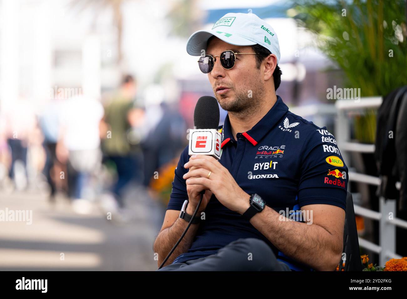 Sergio Checo Perez (Oracle Red Bull Racing, Mexiko, #11) beim ESPN TV ...