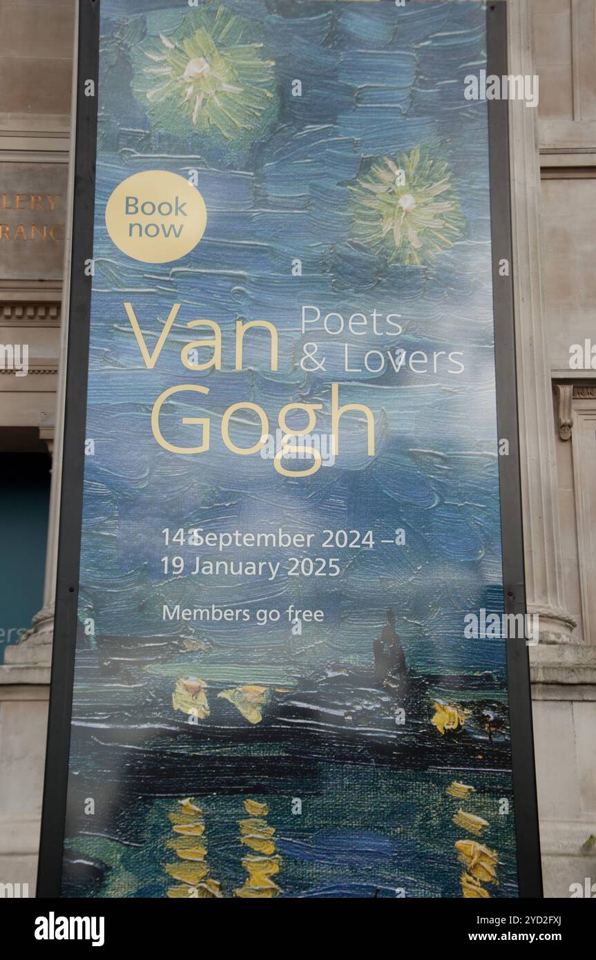 Publicity poster for the Van Gogh Exhibition, the National Gallery ...