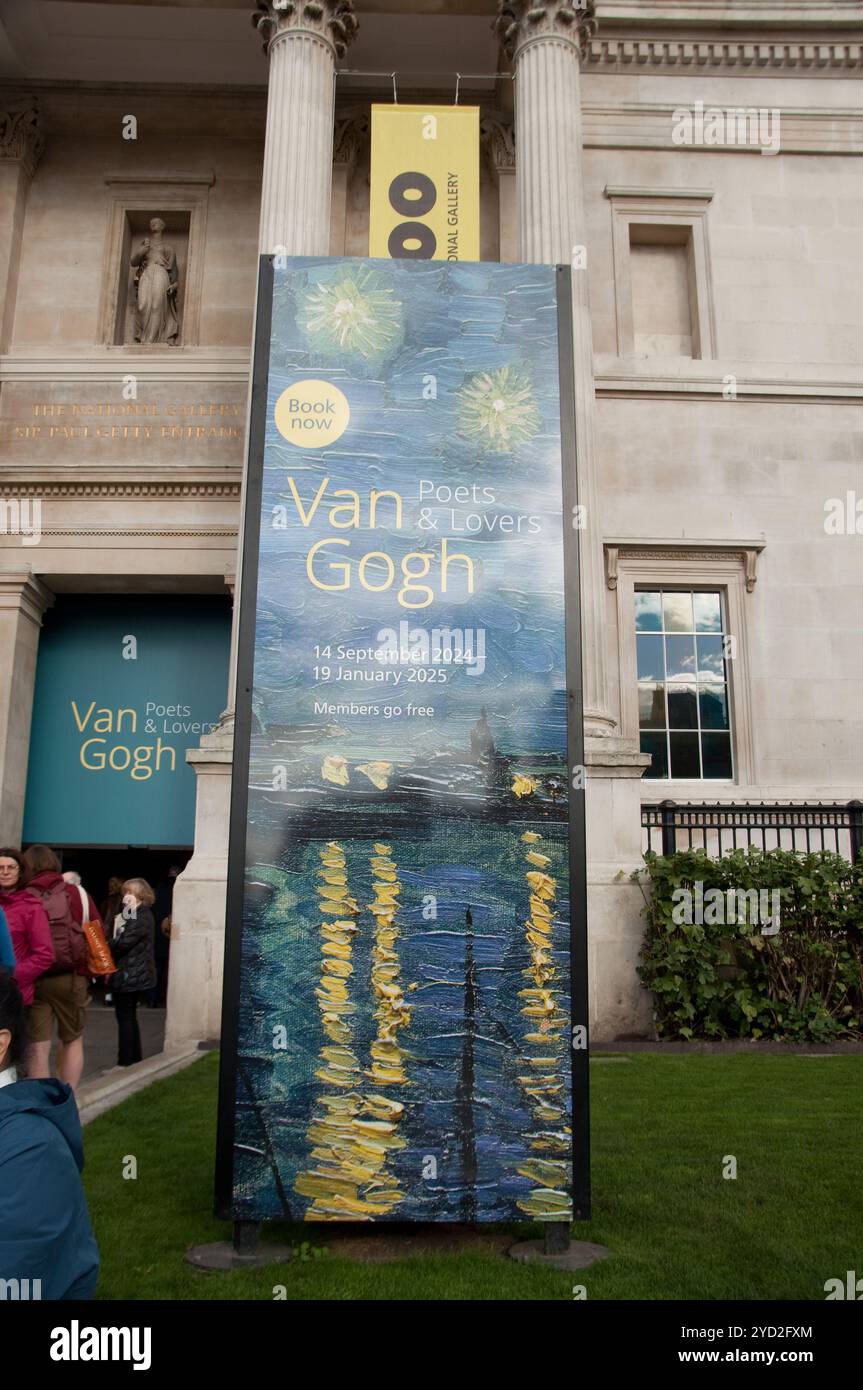 Publicity poster for the Van Gogh Exhibition, the National Gallery ...