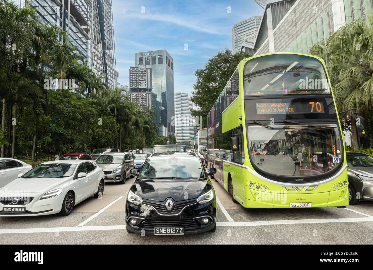 Volvo B9TL is a low-floor double-decker bus, public transportation in ...