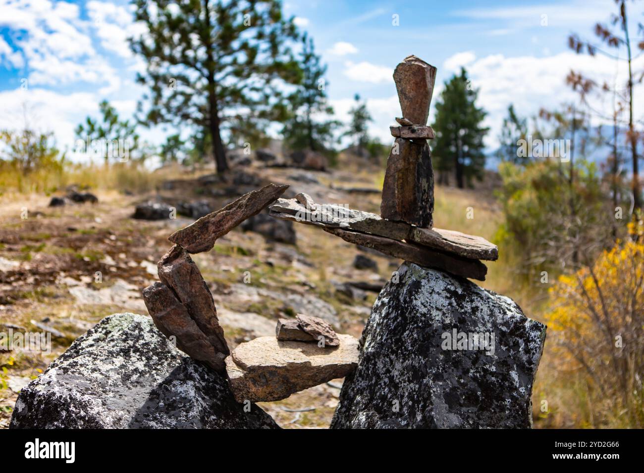 Unique stone structure, Inuitian cultural landmark Stock Photo - Alamy
