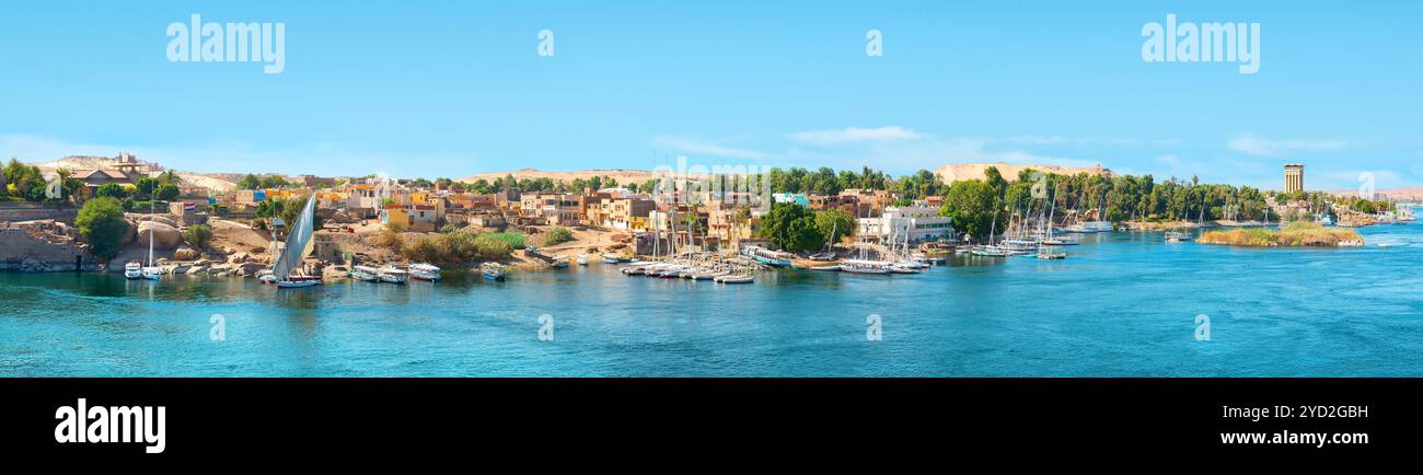 Beautiful view nile river landscape hi-res stock photography and images ...