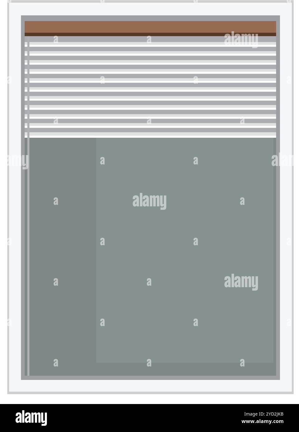 Illustration of a window with closed blinds Stock Vector Image & Art ...