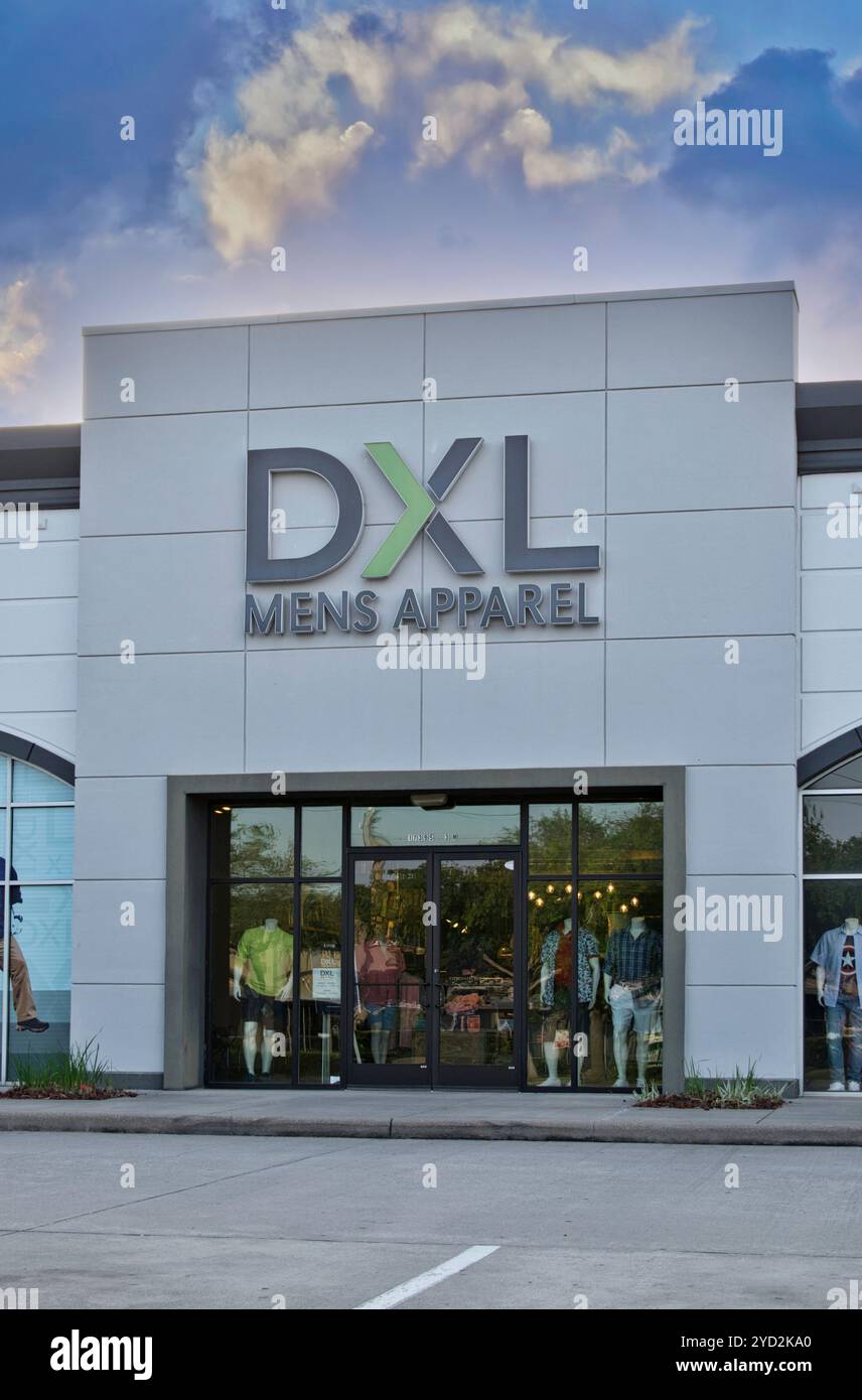Houston, Texas USA 04-07-2024: DXL Mens Apparel clothing store retail ...