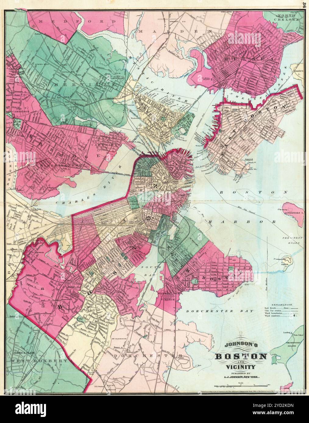 Vintage Detailed Boston City Map Printable Download Travel Poster Stock ...