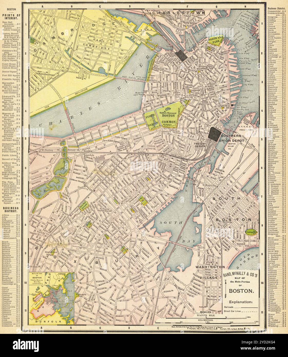 Vintage Detailed Boston City Map Printable Download Travel Poster Stock ...