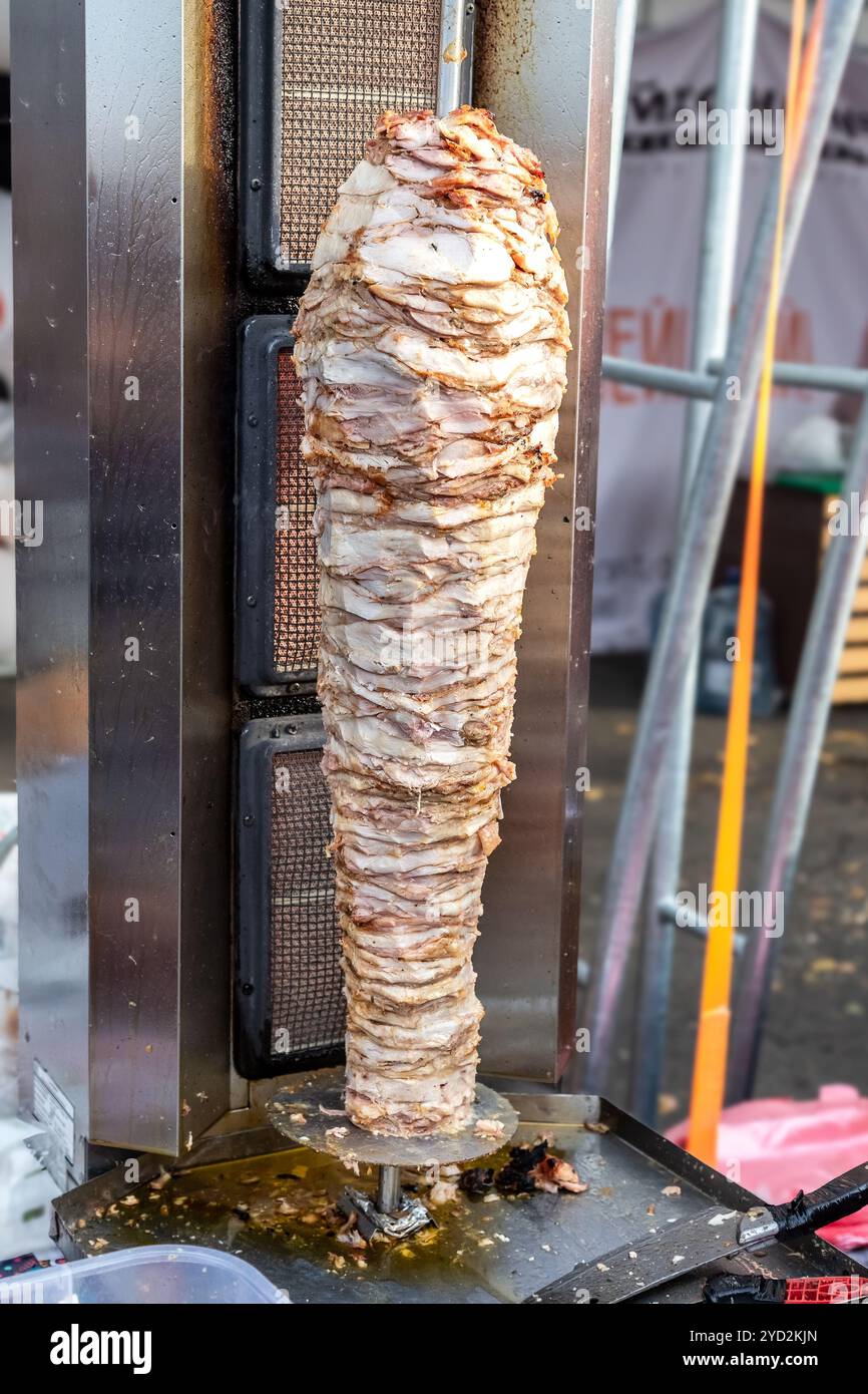 Grilled chicken kebab or shawarma is a fast food Stock Photo - Alamy