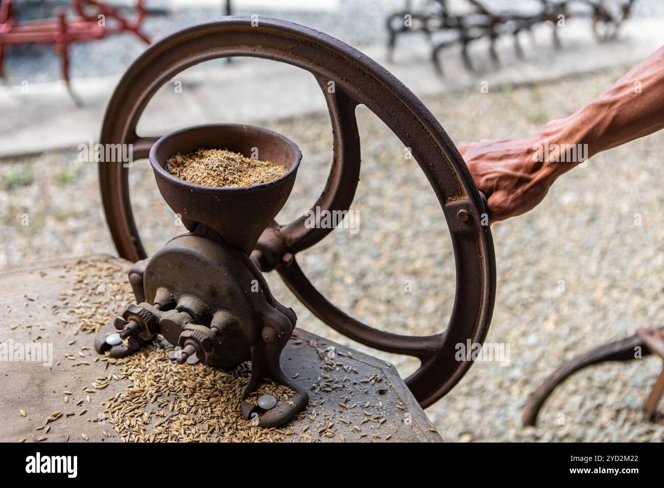 Hand corn grinder hi-res stock photography and images - Alamy
