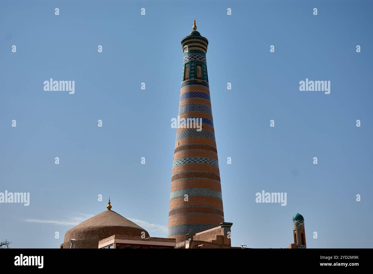 The towering Islam Khoja Minaret, an iconic structure in Khiva ...