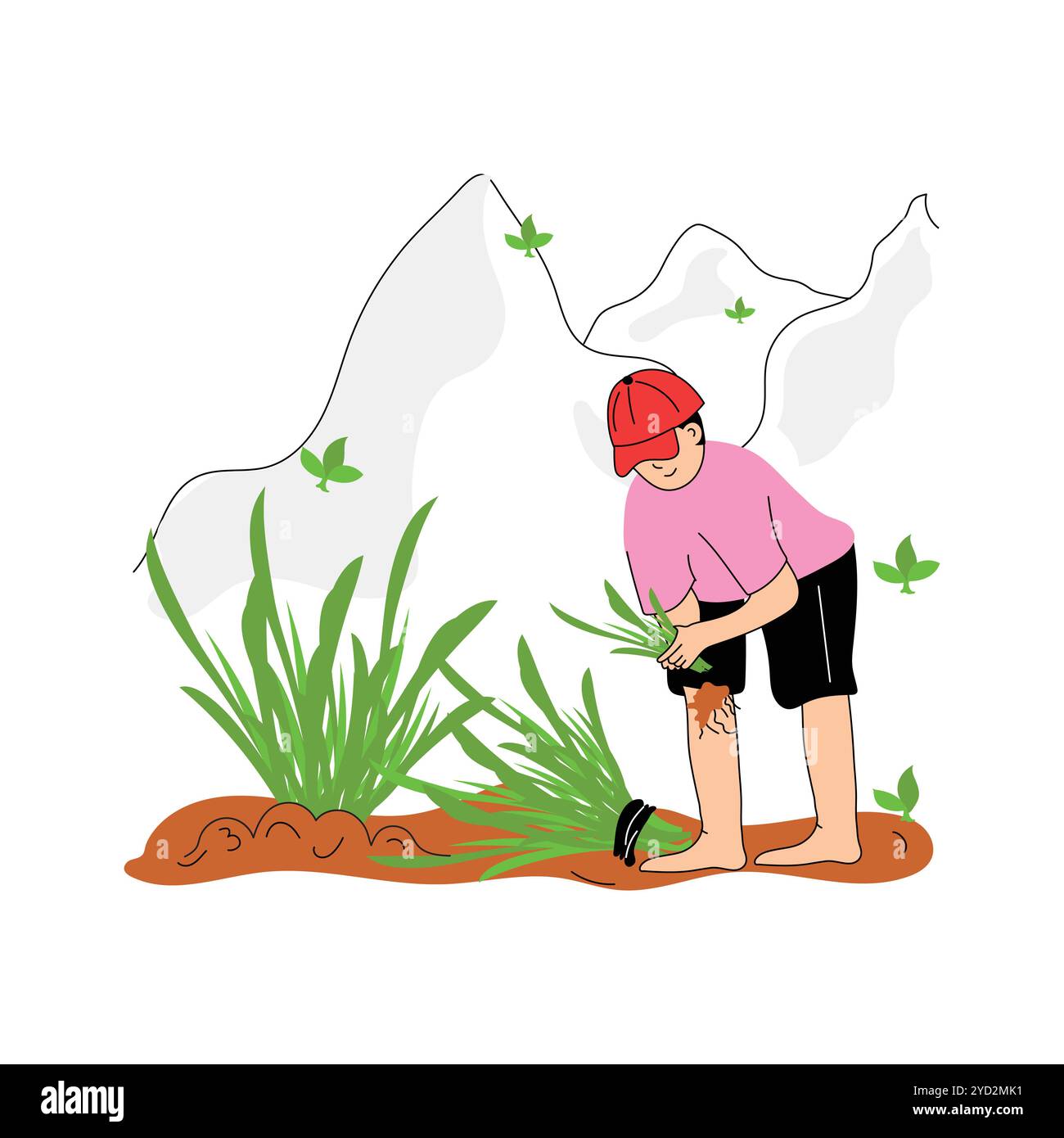 Terraced hillside Stock Vector Images - Alamy