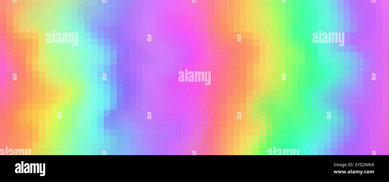 Pixel square rainbow pattern. Abstract gradient mosaic background ...
