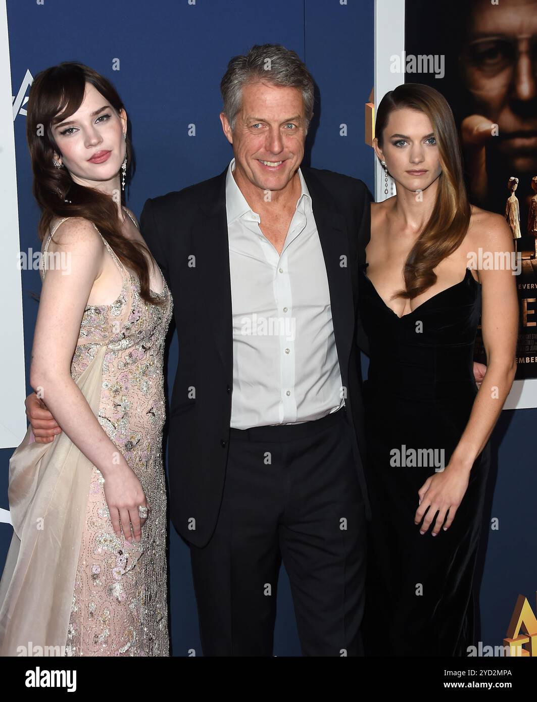 Sophiie Thatcher, Hugh Grant and Chloe East arriving to the US premiere ...