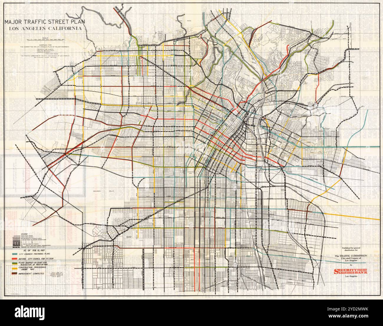 Historical map los angeles hi-res stock photography and images - Alamy
