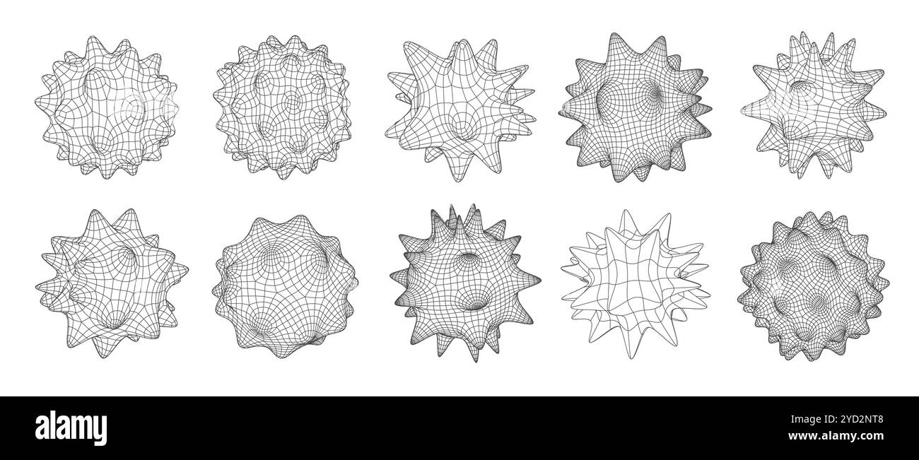 Complex 3d forms Black and White Stock Photos & Images - Alamy