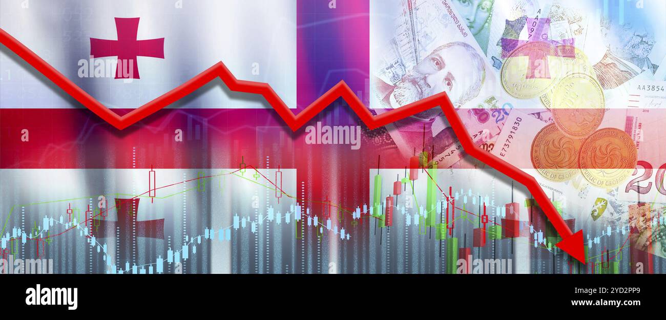 Georgia financial crisis on economic graph. Georgia Economy Financial ...