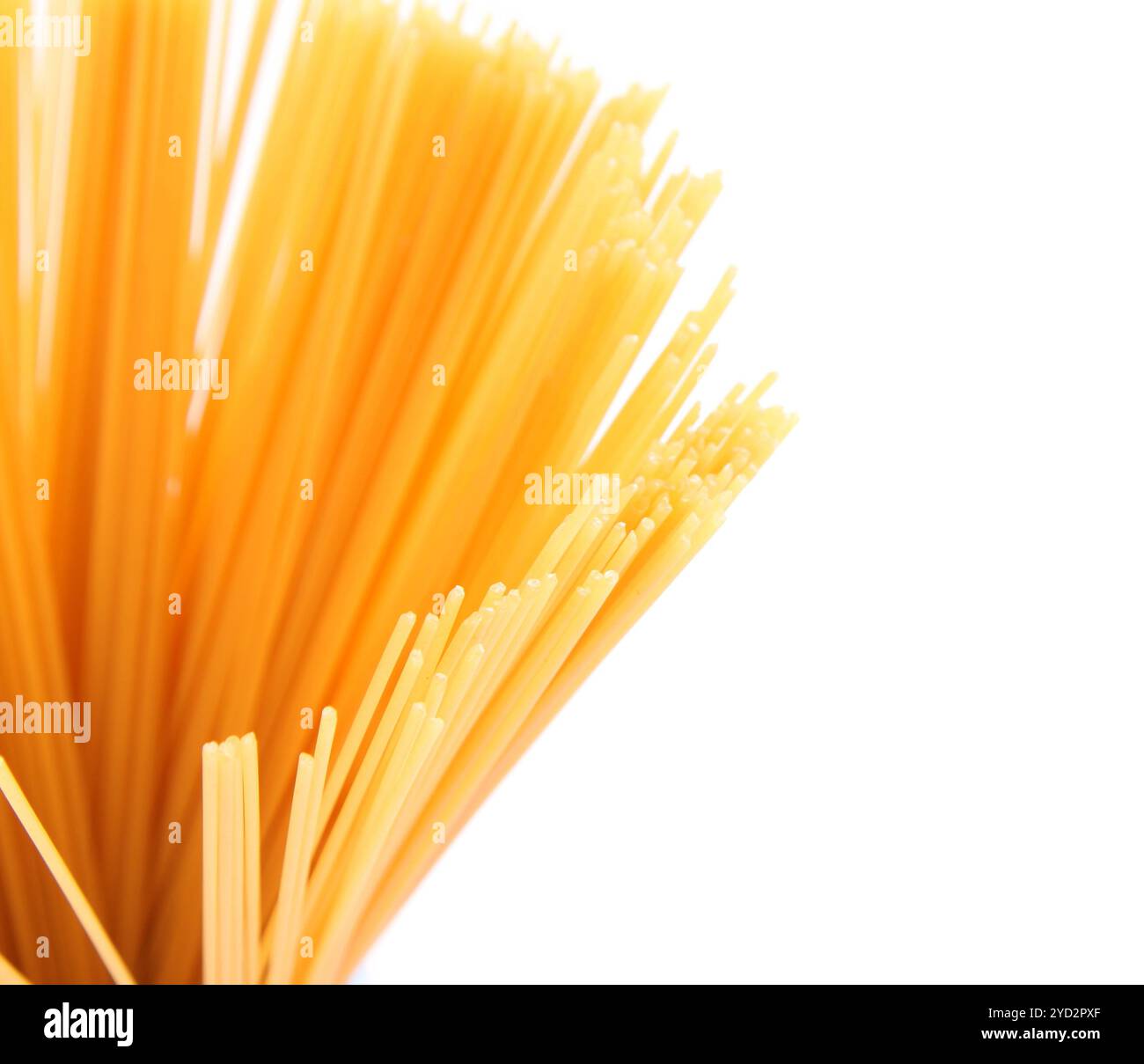 Bunch of spaghetti third number isolated on white background Stock ...