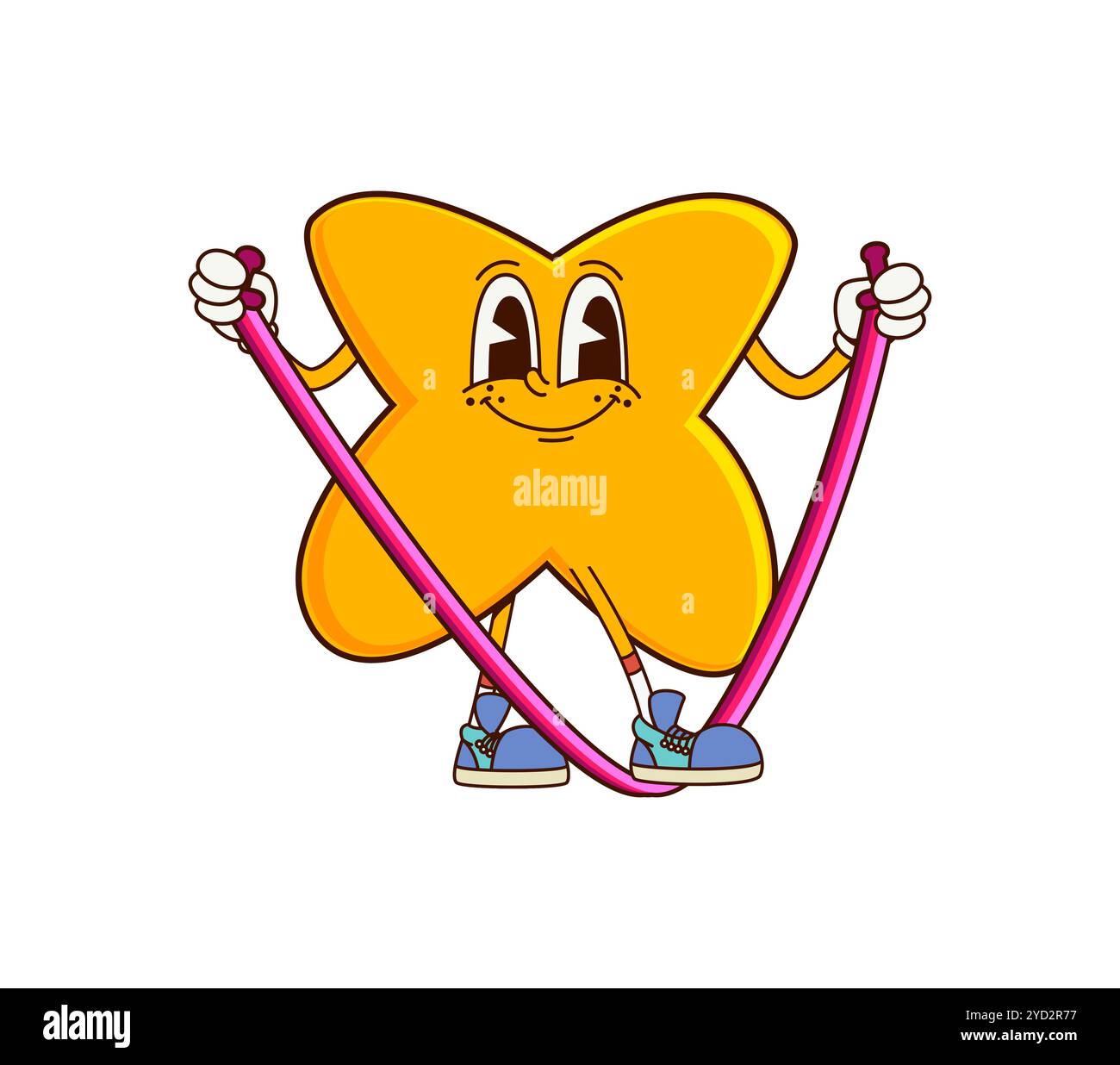 Math multiplication sign groovy character on fitness. Practicing ...