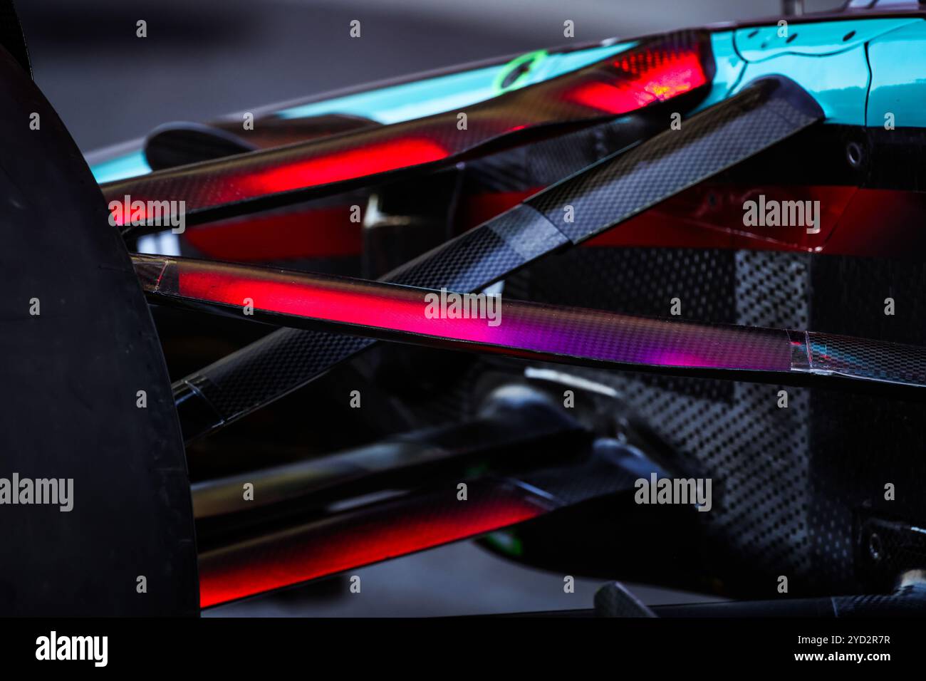 Mercedes AMG F1 Team W15, mechanical detail of front suspensions during ...