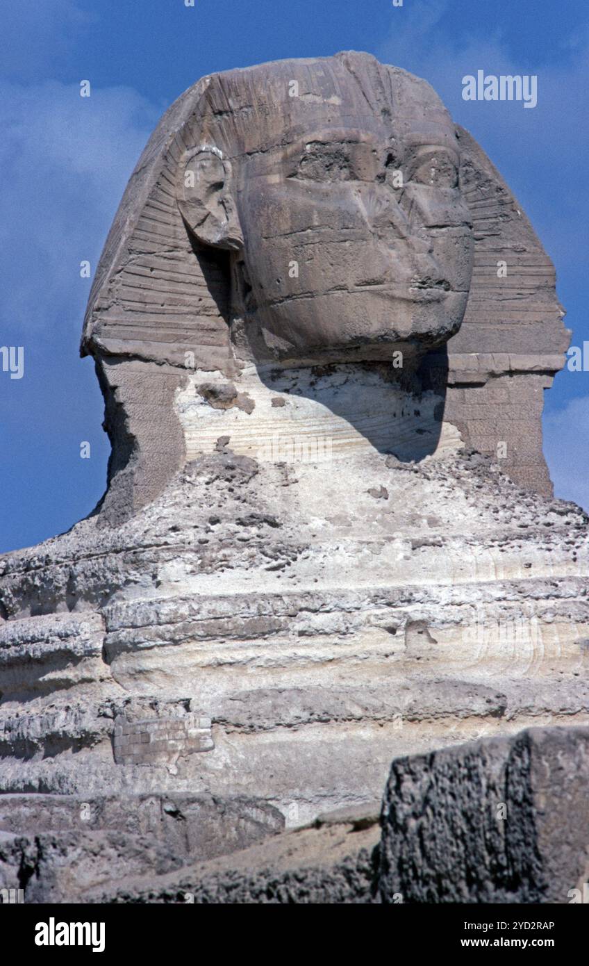 Great Sphinx of Giza, Cairo, Egypt, September 1989, vintage, retro, old ...