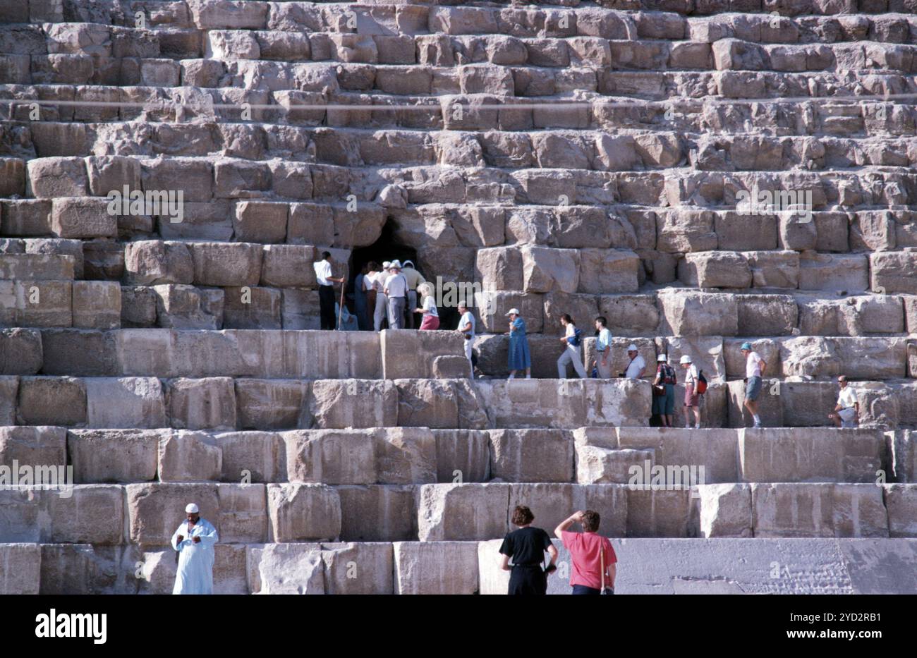 Entrance through a hole broken by grave robbers, original entrance ...