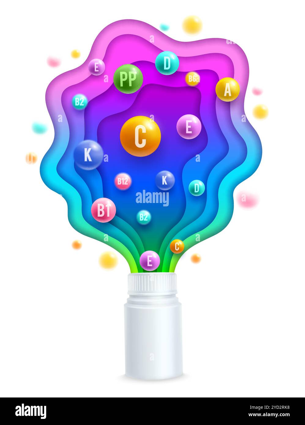 Vitamin c supplement cut out Stock Vector Images - Alamy