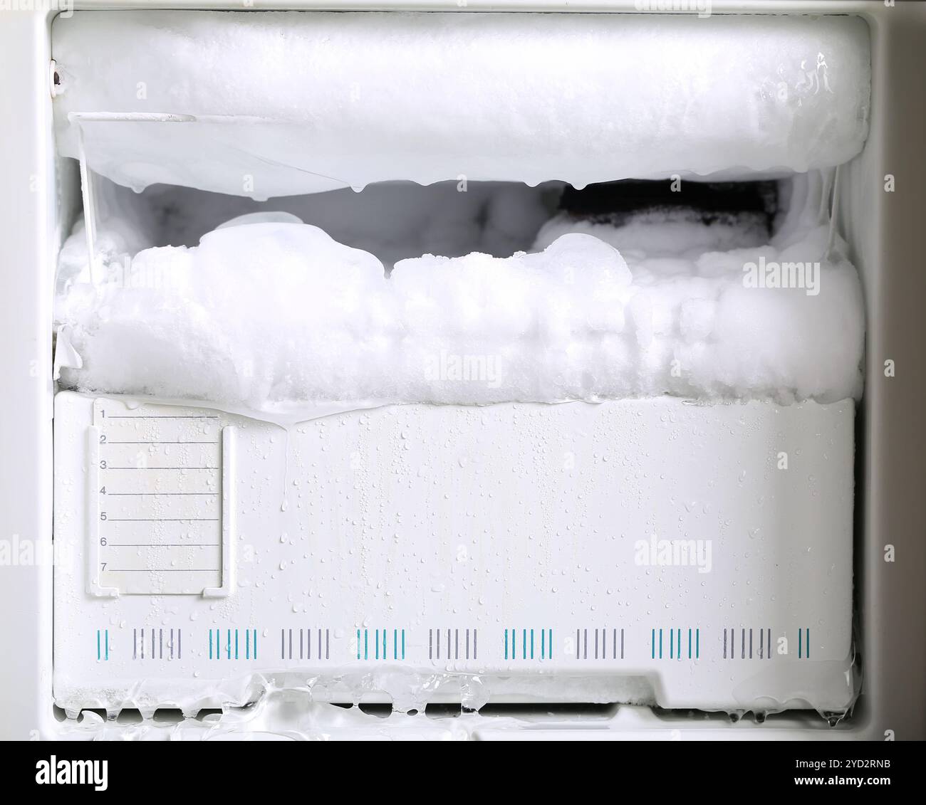 Trouble of refrigerator. Ice. Open. Whole background Stock Photo - Alamy