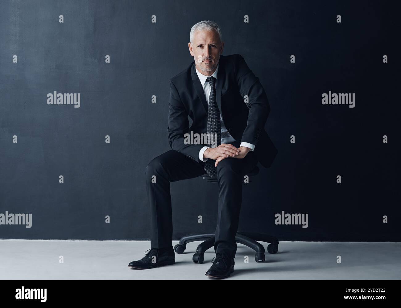 Serious, professional and portrait of man, studio and opportunity for ...