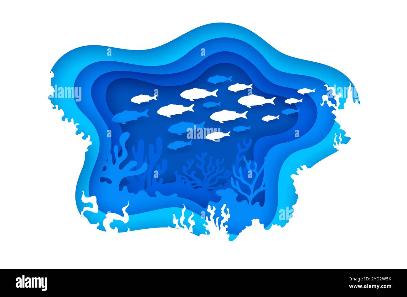 Shoals fish in aquarium Stock Vector Images - Alamy