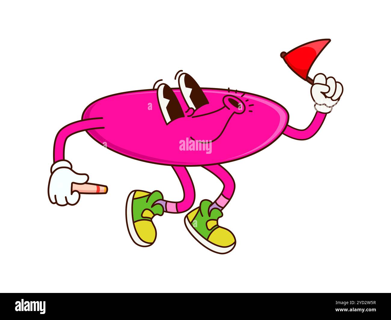 Math minus sign groovy funny character on fitness. Mathematics digit ...