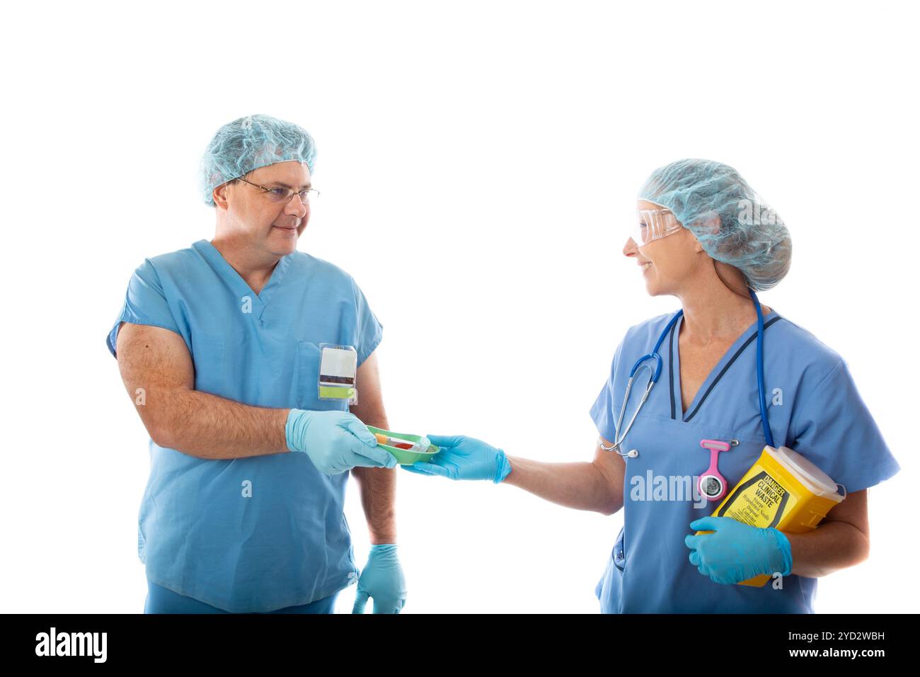 Two nurses hospital Cut Out Stock Images & Pictures - Alamy