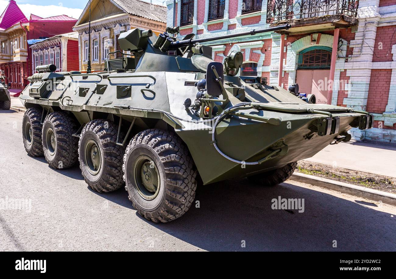 Russian Army BTR-82A wheeled armoured vehicle personnel carrier at the ...