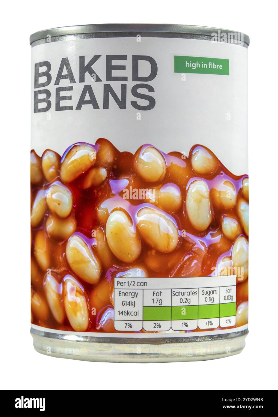 An Isolated Can Of (Non-Branded) Baked Beans In Tomato Sauce (A ...
