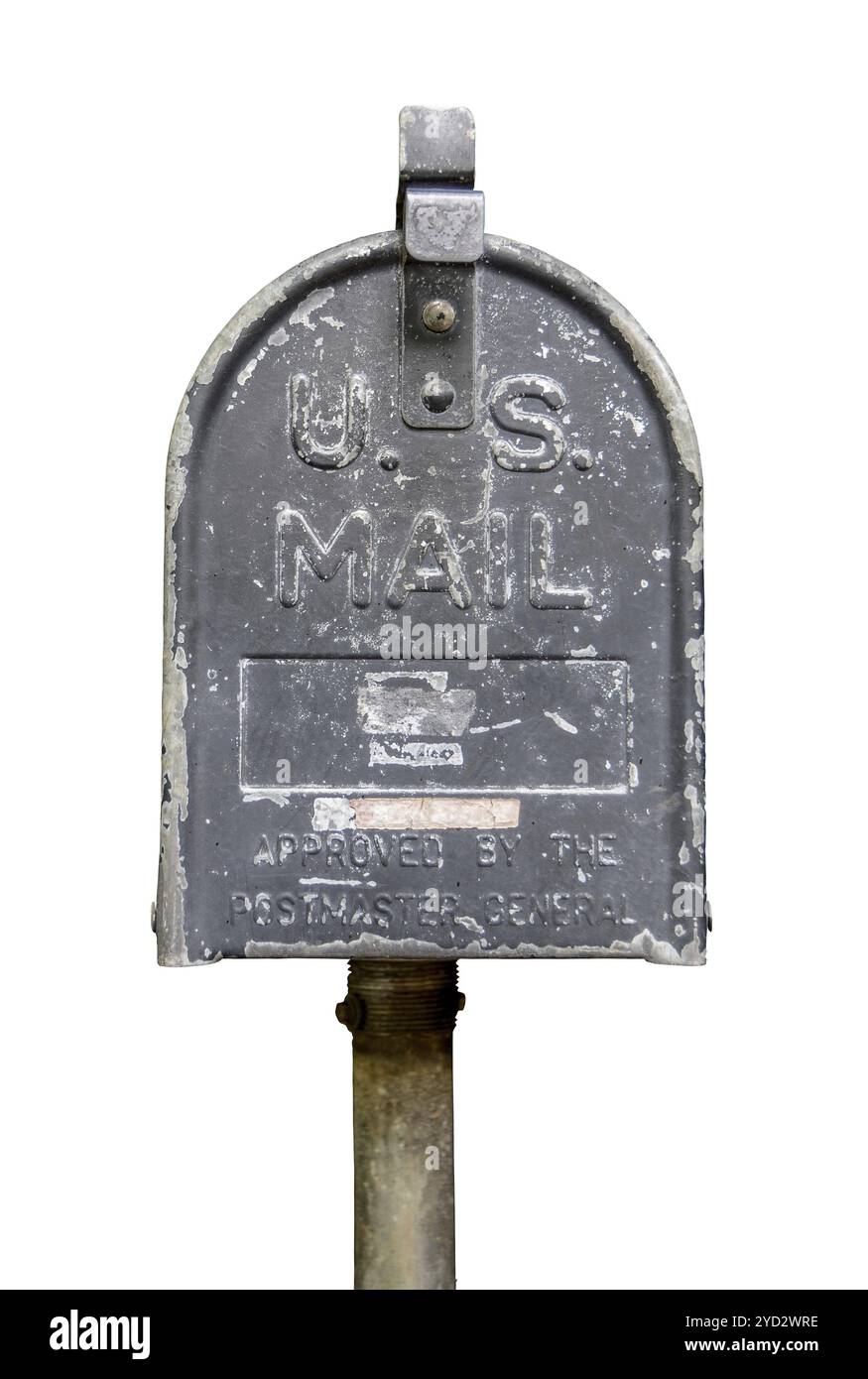 Isolation Of Vintage Old US Mail Post Box Stock Photo - Alamy