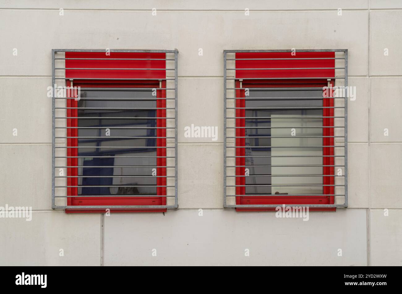 Windows metal grilles view hi-res stock photography and images - Alamy