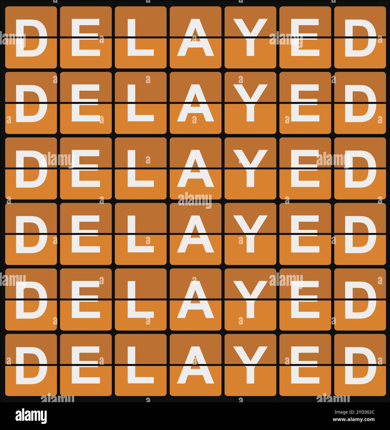 Illustration Of Retro Sign Board With Delayed Delayed Delayed Delayed ...