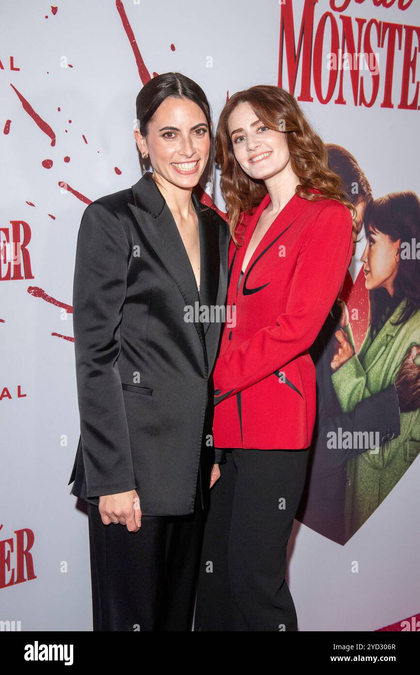 (L-R) Caroline Lindy and Kayla Foster attend the "Your Monster" New ...